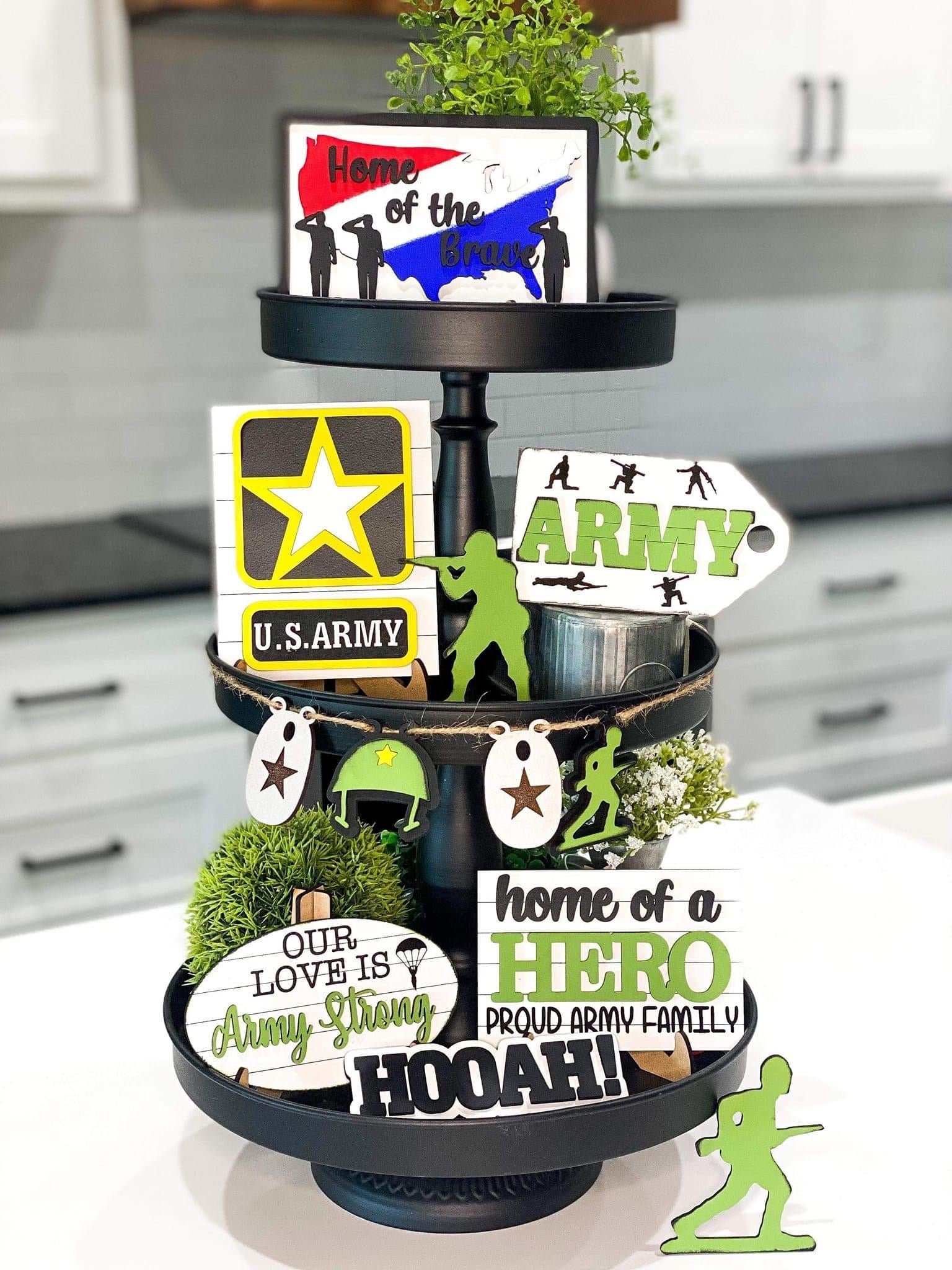 Army Theme Tier Tray – Every Need Boutique